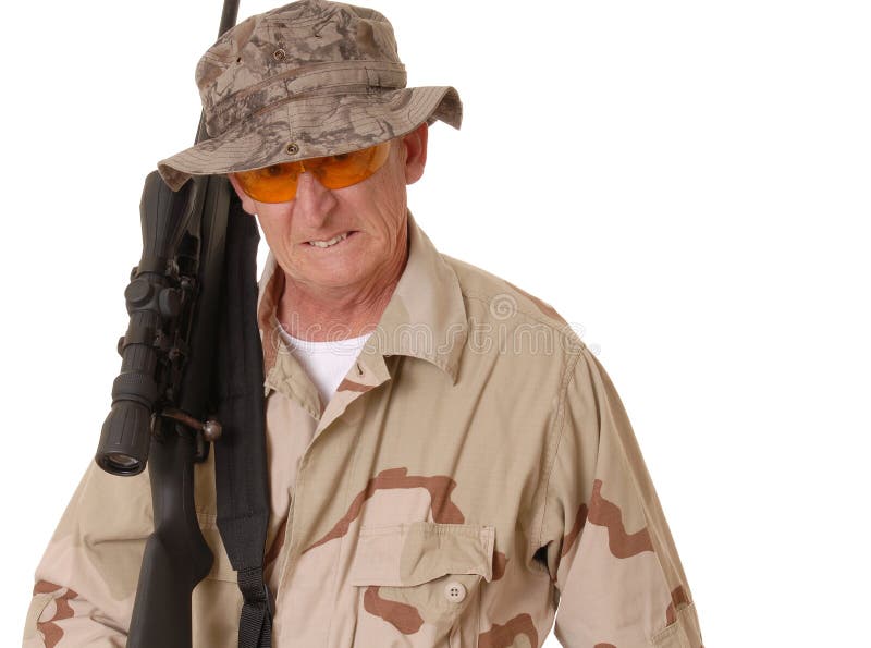 Old Soldier 21 stock photo. Image of desert, black, firearm - 1330050