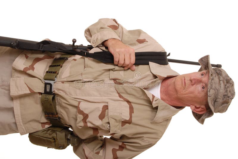 Old Soldier 6 stock image. Image of fighter, action, turn - 1322459