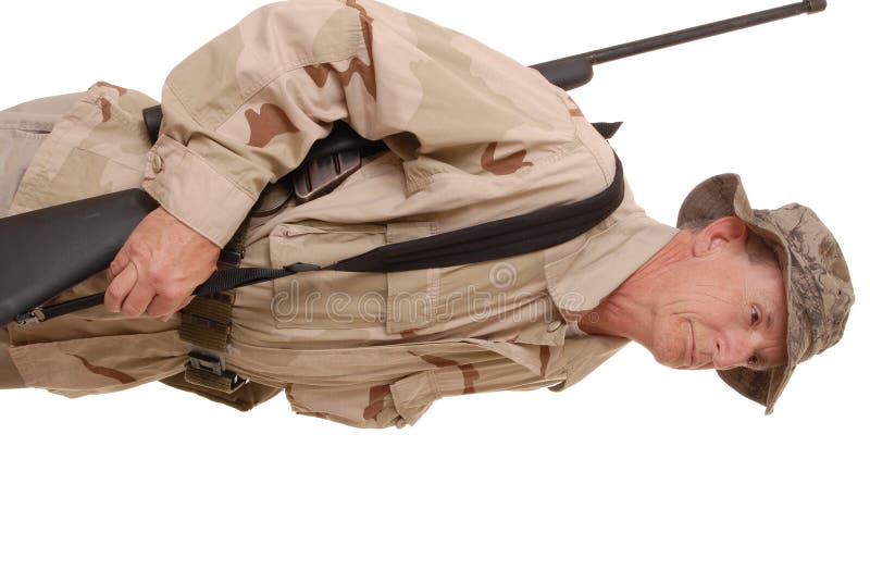 Old Soldier 6 stock image. Image of fighter, action, turn - 1322459