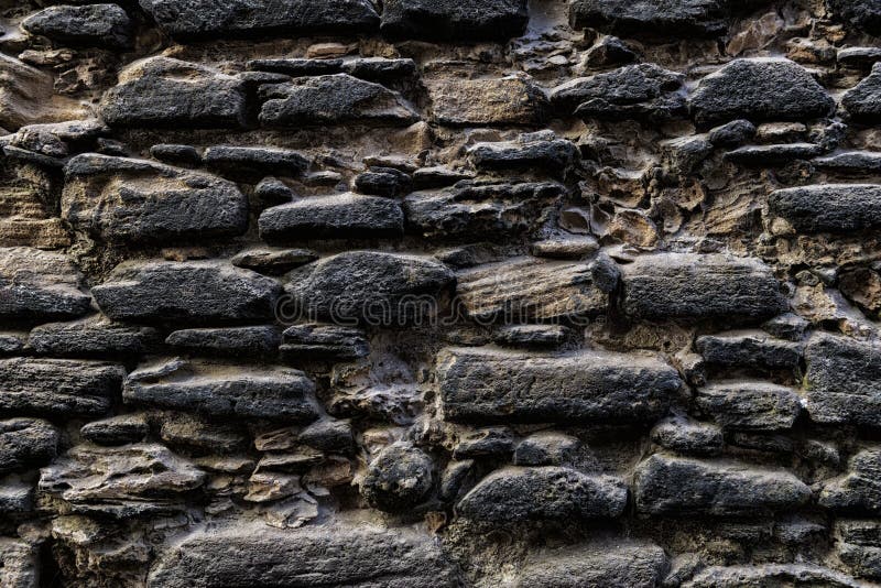 Old solid stone brick wall stock photo. Image of brickwork - 182358226