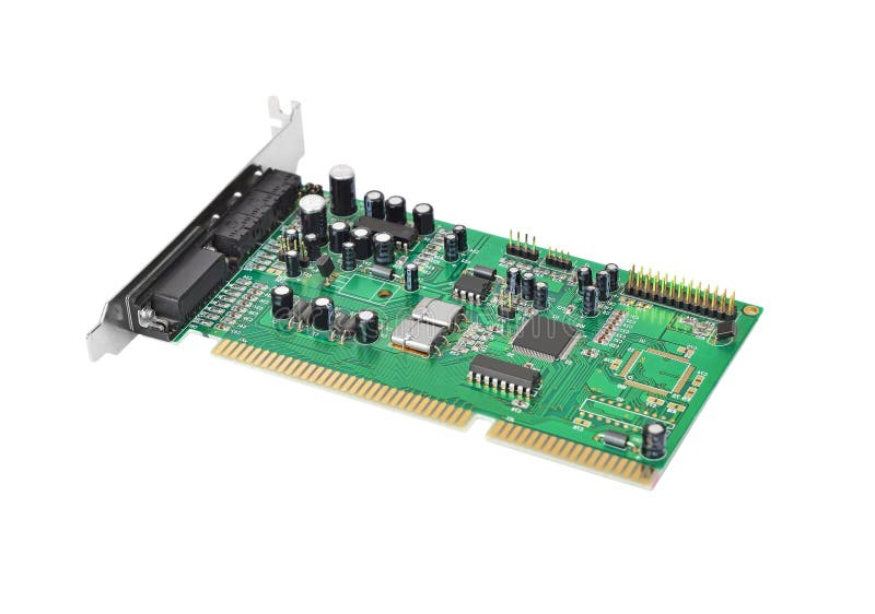 Old sound card, DOF stock photo. Image of lines, device - 46969710