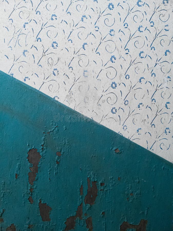 Old Soviet Aged White Wallpaper on the Wall of an Abandoned House ...