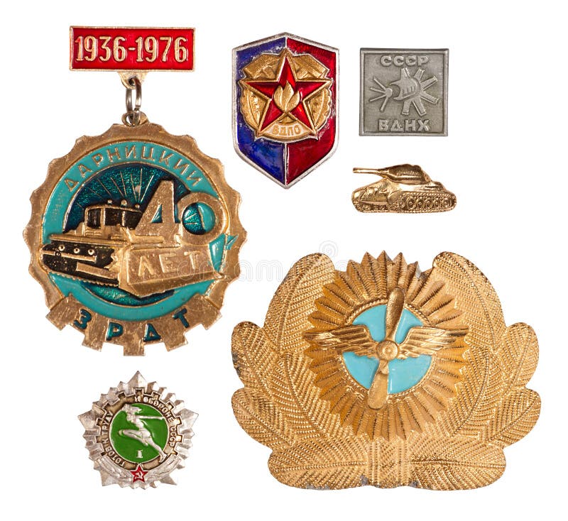 Old soviet badges editorial image. Image of badge, mark - 21653320