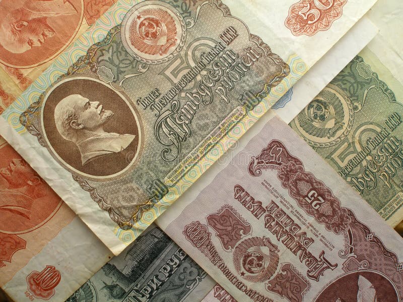 Old soviet bank notes stock photo. Image of cash, portrait - 1522698