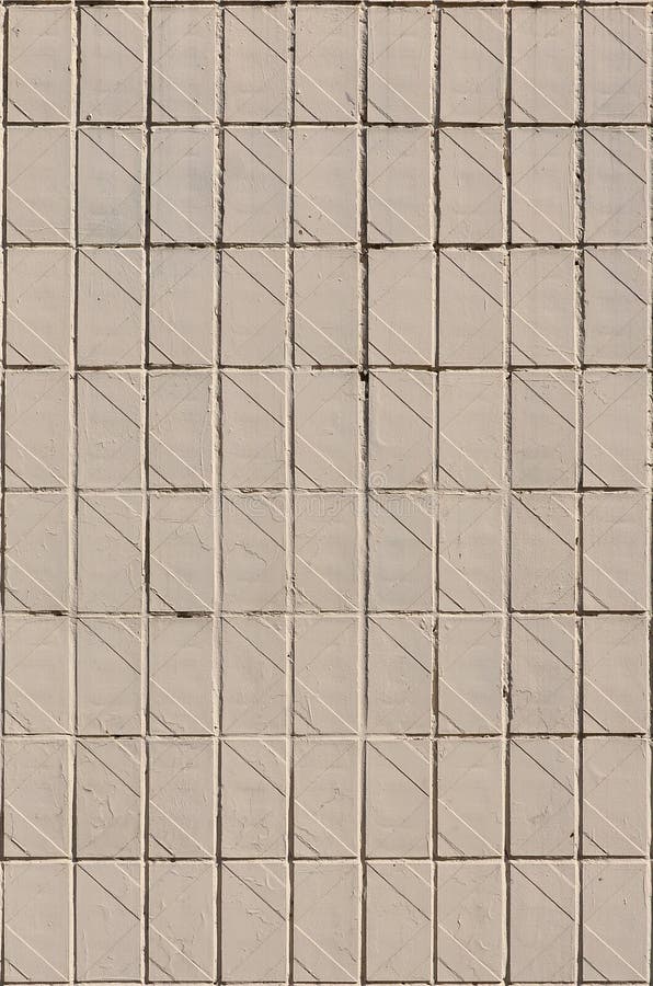 Old Soviet Beige Wall Tiles. The Texture Of The Classical Outer Stock ...