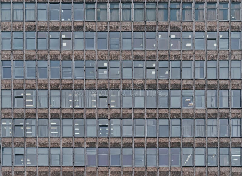 Old Soviet Building Brutalism Style. Lots of Windows and Floors ...