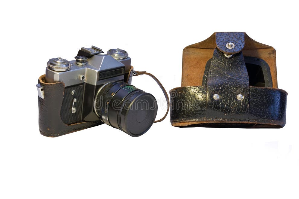 Old soviet camera stock image. Image of blank, professional - 12189209