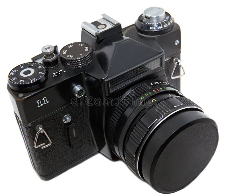 The old Soviet camera stock image. Image of close, photographic - 13334221