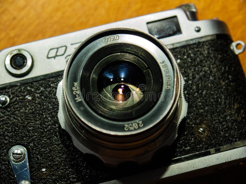 Old soviet camera editorial stock photo. Image of equipment - 137802853