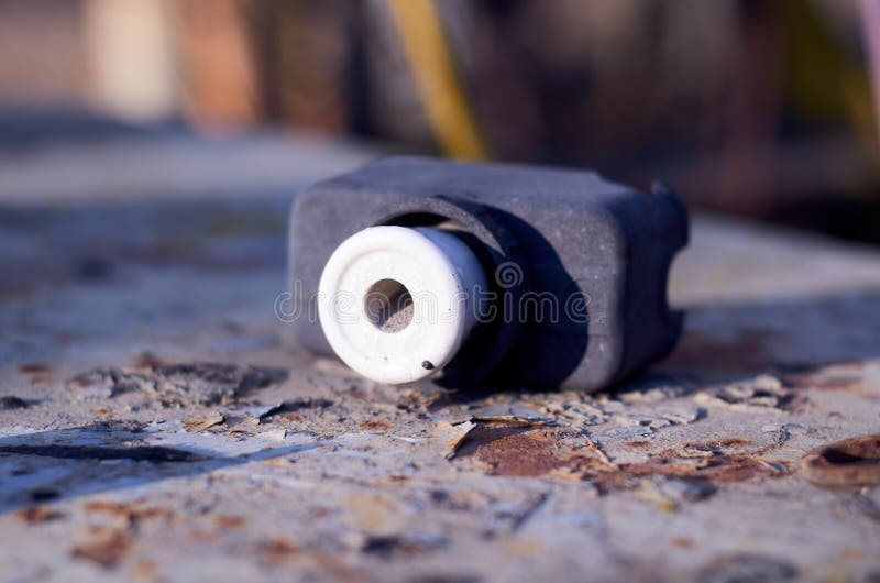 Old Soviet Ceramic Fuse for Electrical Network Stock Image - Image of ...