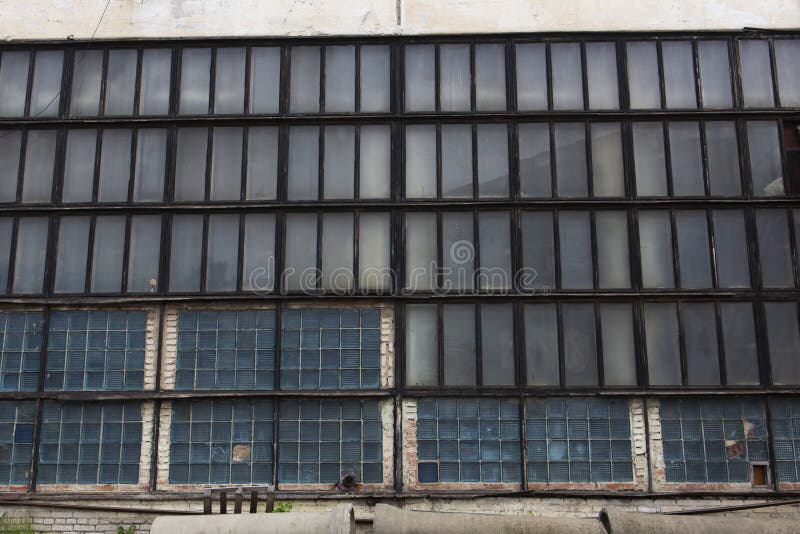 Old Soviet Constructivist Industrial Building Exterior Facade with ...