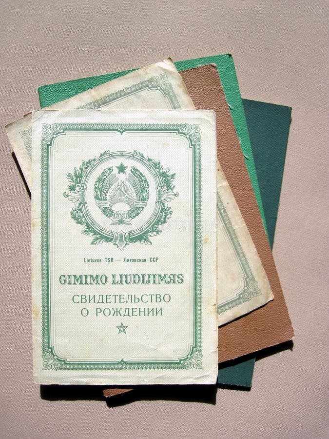 Old soviet documents stock image. Image of closeup, country - 24342989