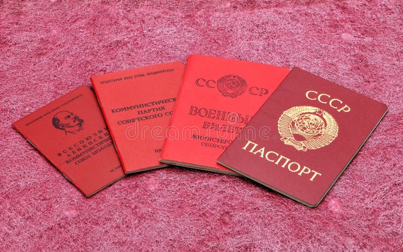 Old Soviet Documents Red Background Stock Photos - Free & Royalty-Free ...
