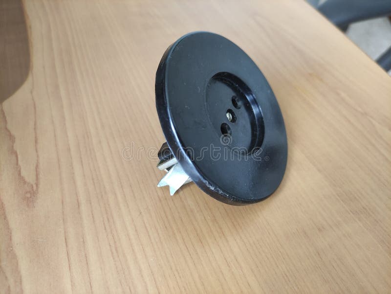 Old Soviet Electrical Socket on a Wooden Table Stock Image - Image of ...