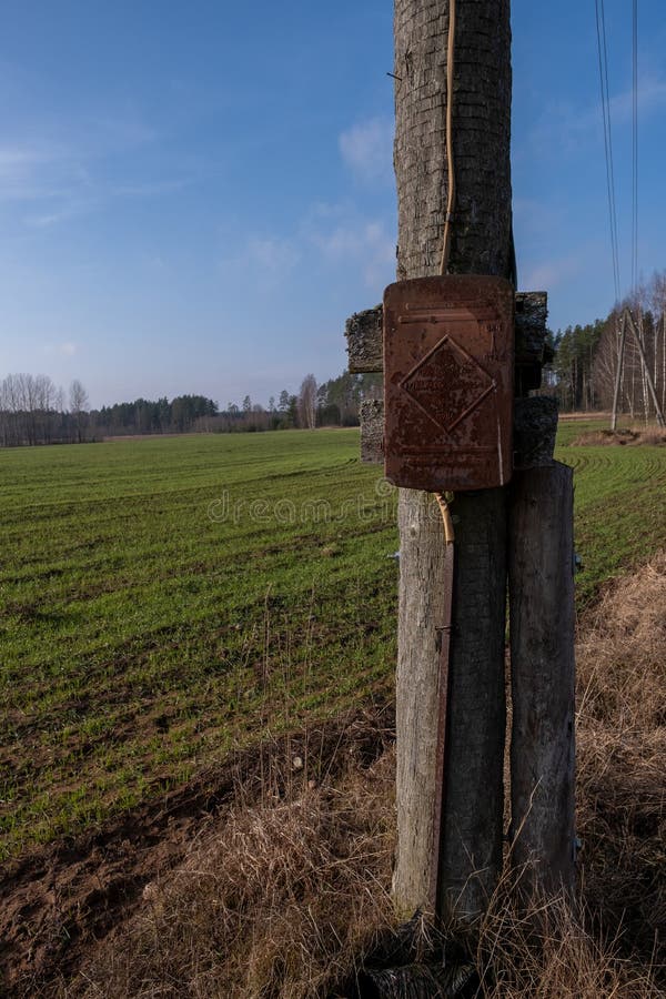 Old Soviet-era Electricity Distribution Box Stock Photo - Image of ...