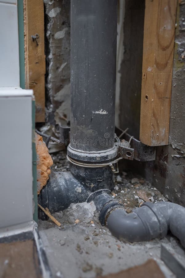 An Old Soviet-era Plumbing Stack Stock Image - Image of repair, russia ...