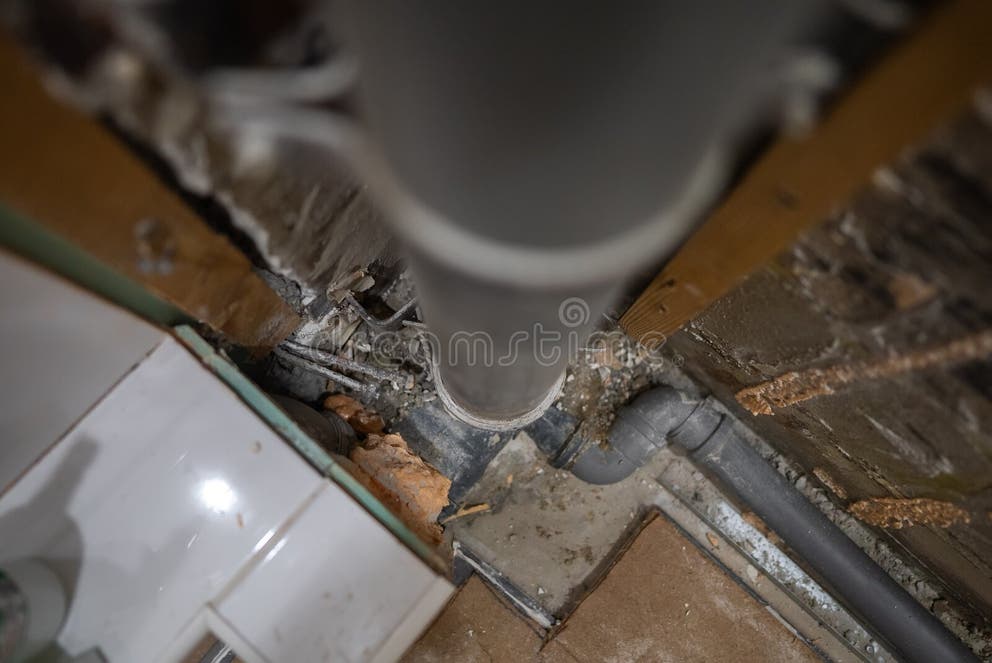 An Old Soviet-era Plumbing Stack Stock Photo - Image of system ...