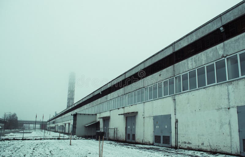 Old soviet factory stock image. Image of construction - 107278203