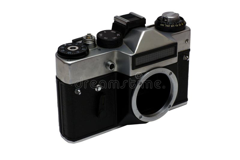 The old Soviet film camera stock image. Image of sensory - 23259619