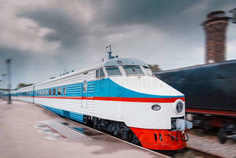 Old Soviet High-speed Train. the First High-speed Train Connecting ...