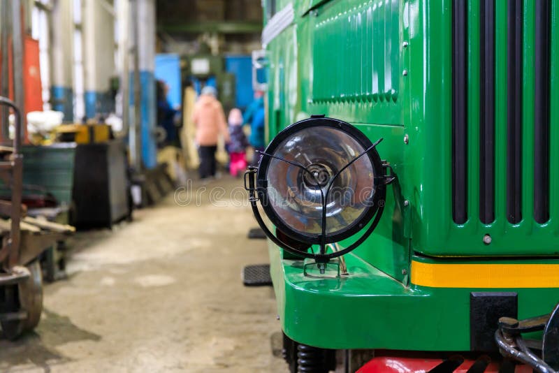 Old Soviet Lathe, Machine Tool Equipment. Locksmith Shop in the Railway ...