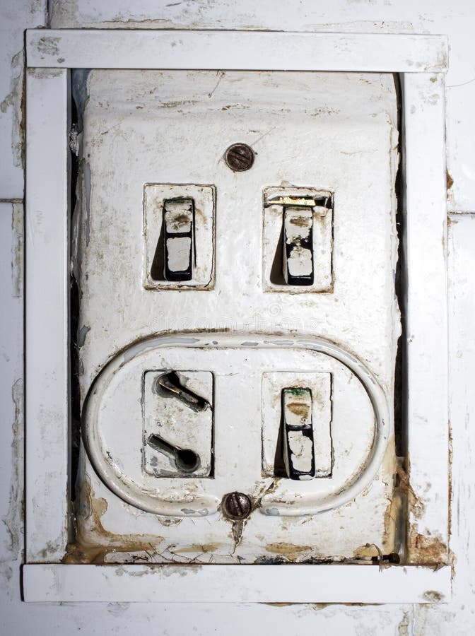 An Old Soviet Light Switch.the Light Switch of the Soviet Union Stock ...