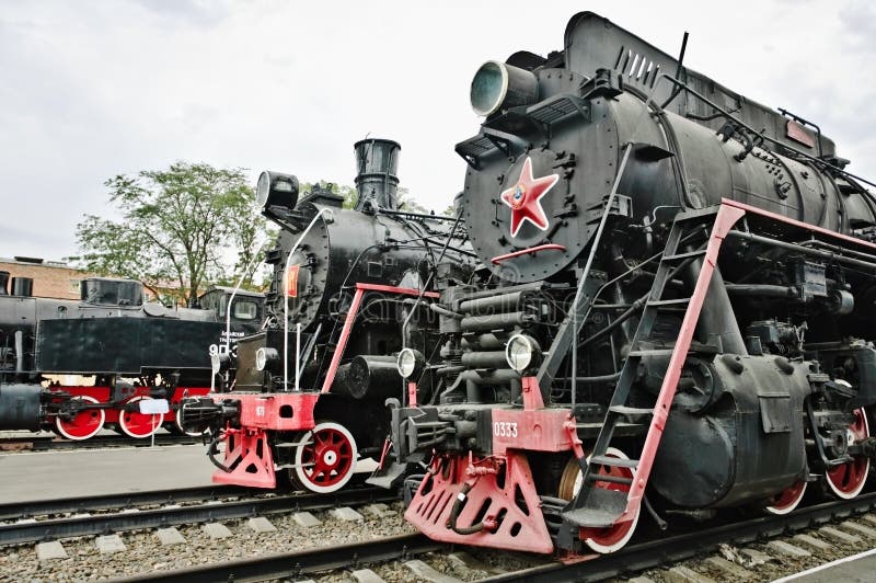 Old soviet locomotives stock photo. Image of classic - 18228800