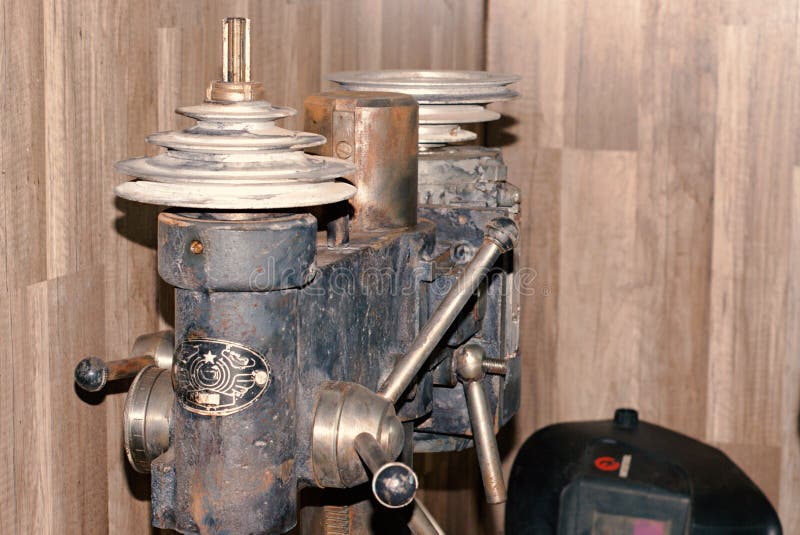 Old Soviet-made Drilling Machine. Stock Photo - Image of ukraine ...