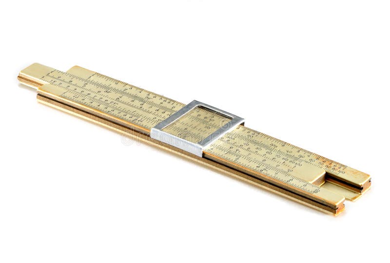 Old Soviet-made Pocket Slide Rule Mechanical Calculator. Stock Image ...
