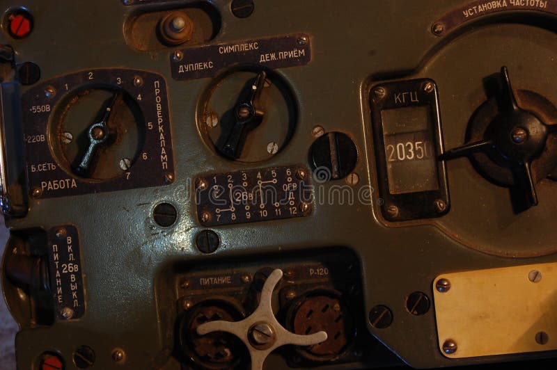 Old Soviet military radio stock photo. Image of cutout - 27385664