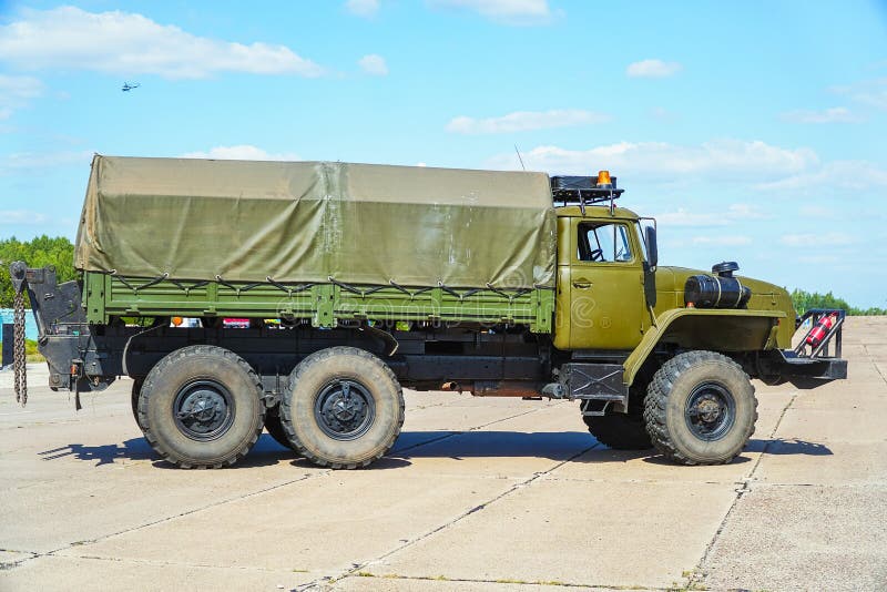 Soviet Military Vehicle for Transporting Soldiers Stock Photo - Image ...