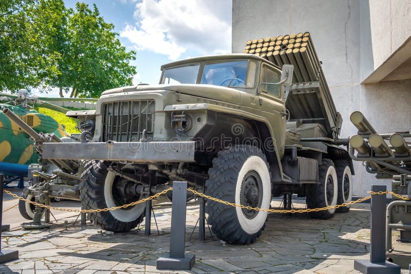 Old Soviet Multiple Rocket Launch System BM-21 Grad - Kiev, Ukraine ...