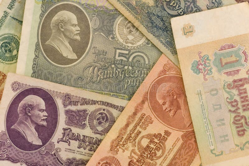 Old Soviet Paper Money Lenin Portraits Stock Photos - Free & Royalty ...