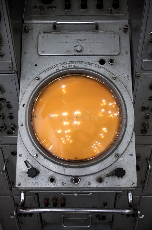 Old Soviet Radar Station Monitor Stock Photo - Image of electrical ...