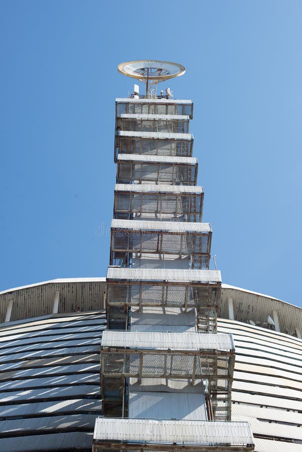 Old Soviet Solar Furnace for Melting Metal Stock Photo - Image of ...