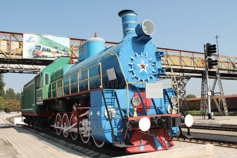 Old Soviet Steam Train editorial stock image. Image of collectable ...