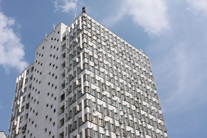 Old Soviet Style Skyscraper Stock Image - Image of estate, high: 25218431