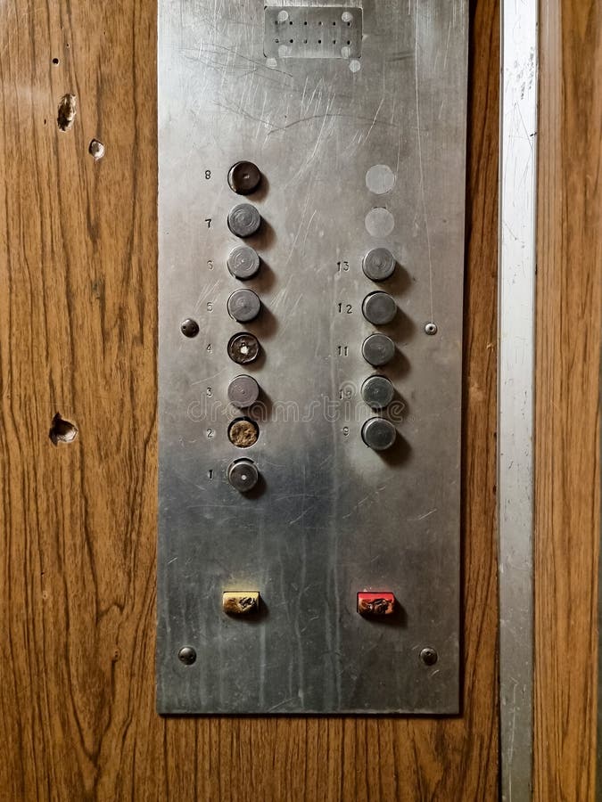 Old Soviet Times Elevator Buttons Stock Photo - Image of sssr, wooden: 239192400