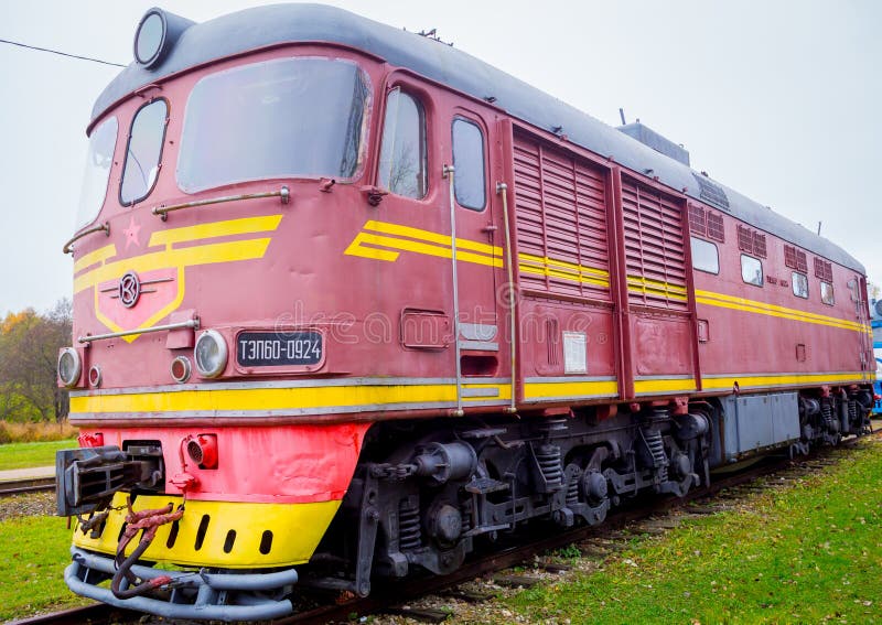 Old Soviet train editorial photography. Image of tracks - 53518757