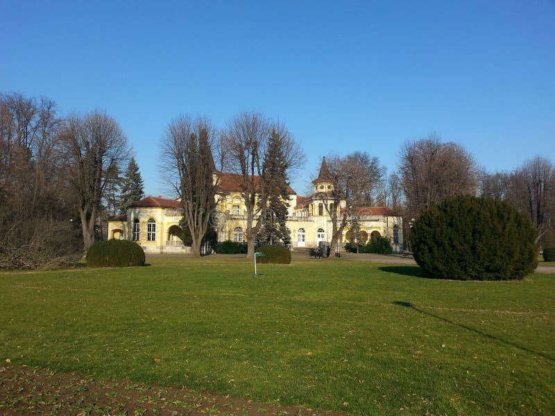 Old spa building stock photo. Image of tree, nature - 101236672