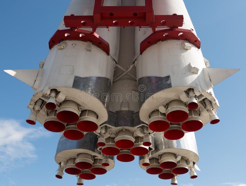 Old space rocket engine. stock image. Image of orbital - 64561885