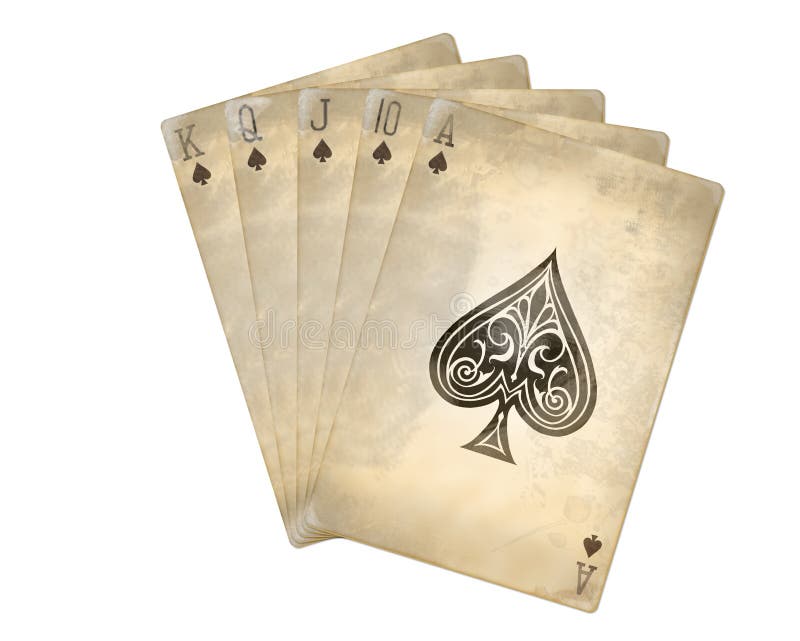 Old ace of spades stock illustration. Illustration of spade - 6477115