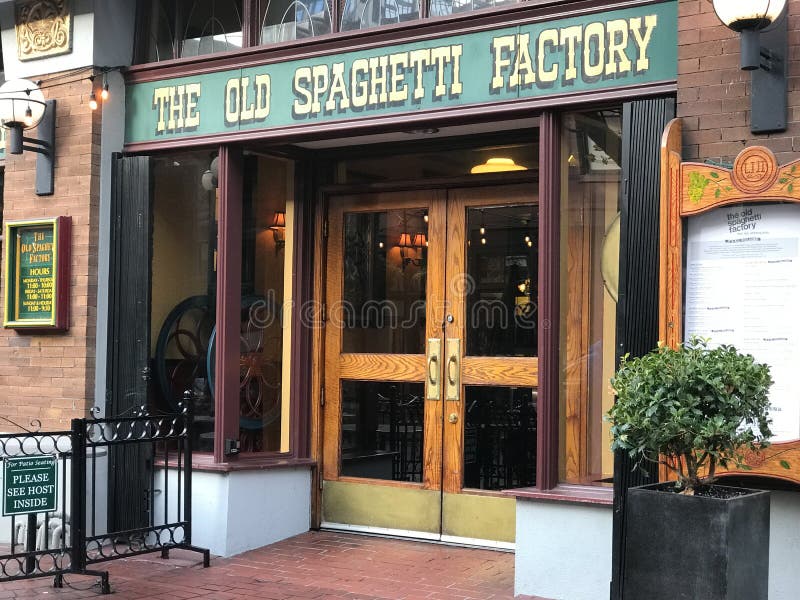 Old Spaghetti Factory Restaurant in Victoria, BC Stock Image - Image of ...