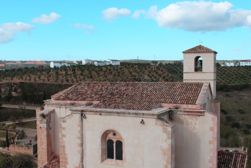Old spanish church stock image. Image of clouds, country - 85238435