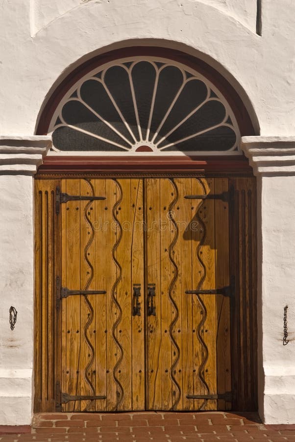Spanish old door stock image. Image of build, building - 2521211