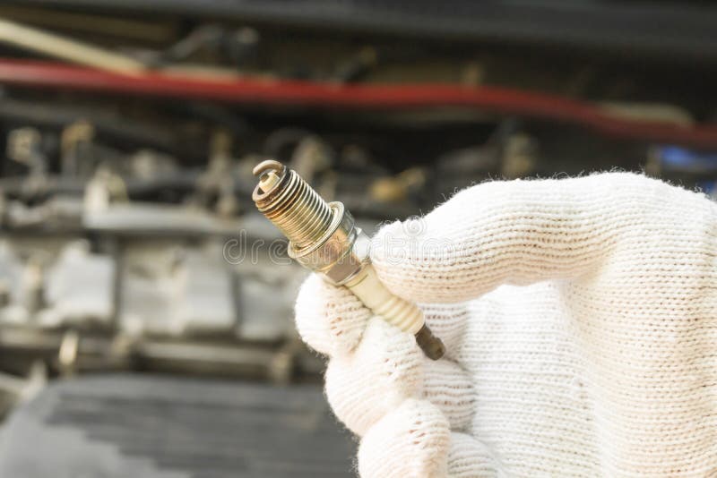 Old Spark Plug, Car Maintenance Service Stock Photo - Image of ...