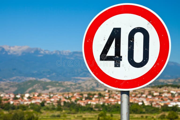 Old Speed Limit Sign stock image. Image of rural, regulation - 16569585