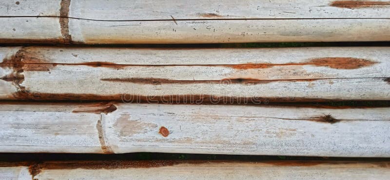 Old Split Bamboo. Grunge Bamboo Surface Background. Stock Image - Image ...