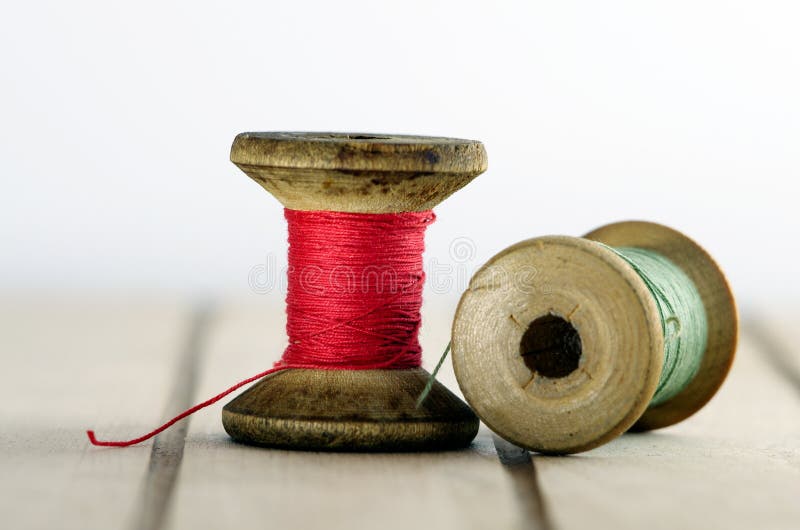 Old spool of thread stock image. Image of closeup, formal - 54372867