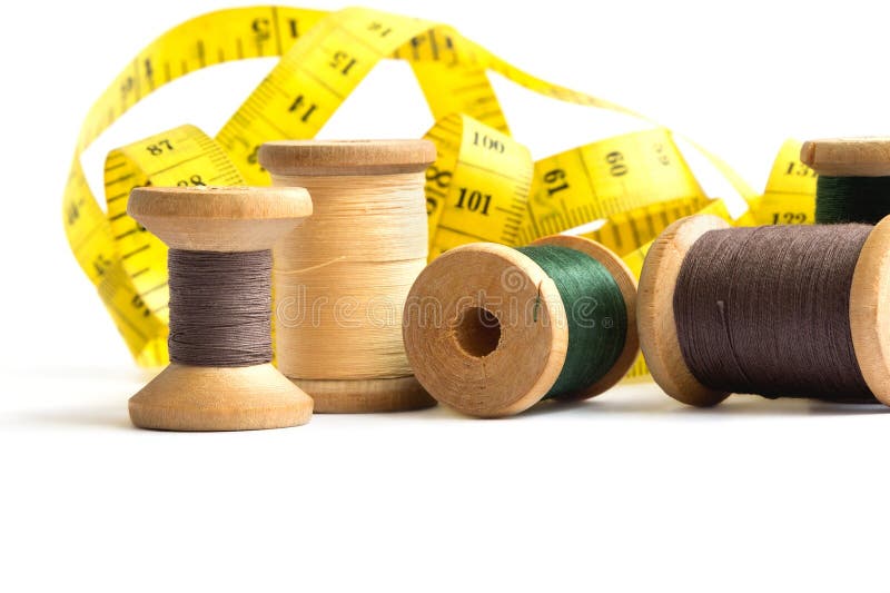 Old spools of thread stock photo. Image of accessory - 36685818